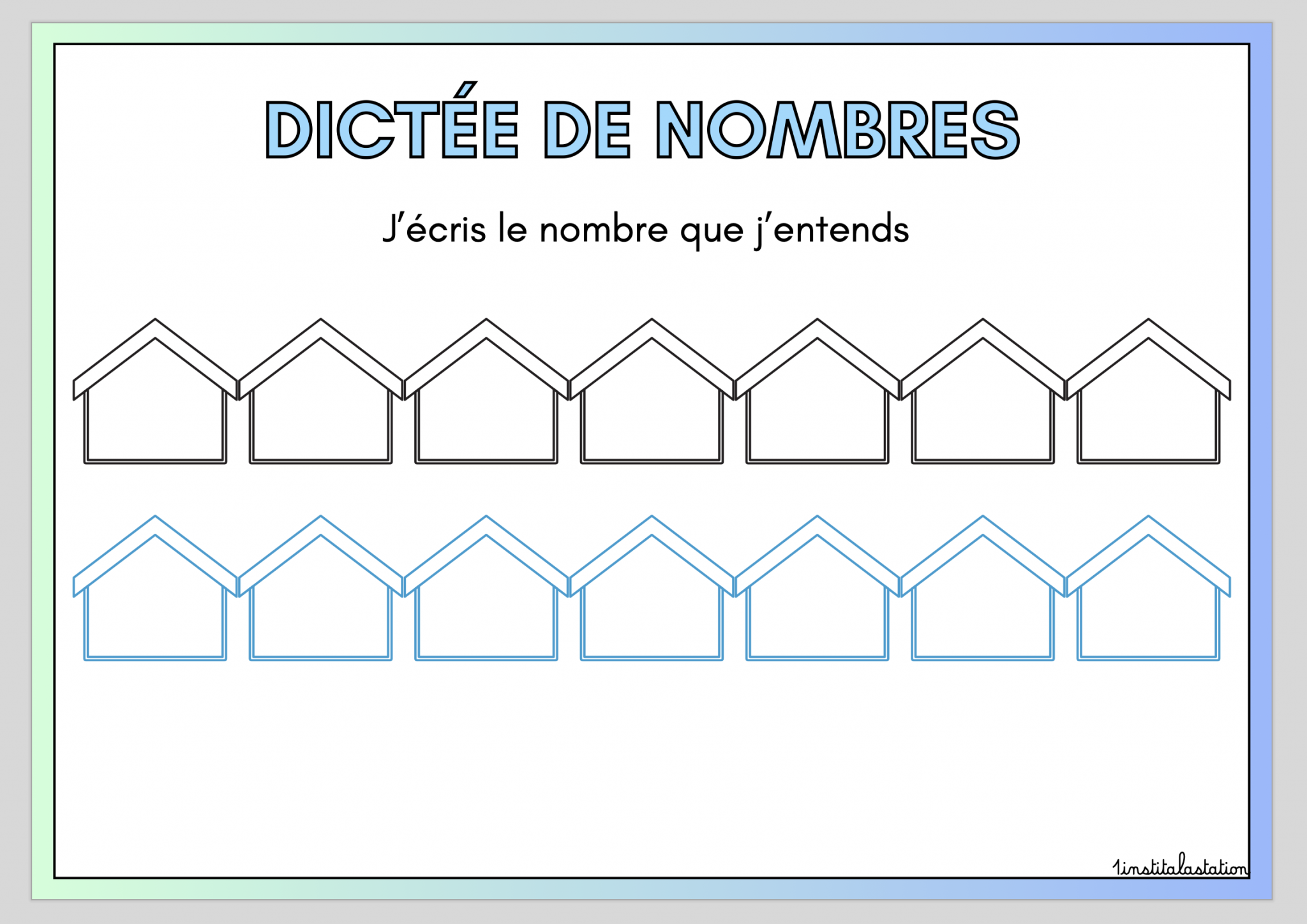 Dictée de nombres – 1institalastation