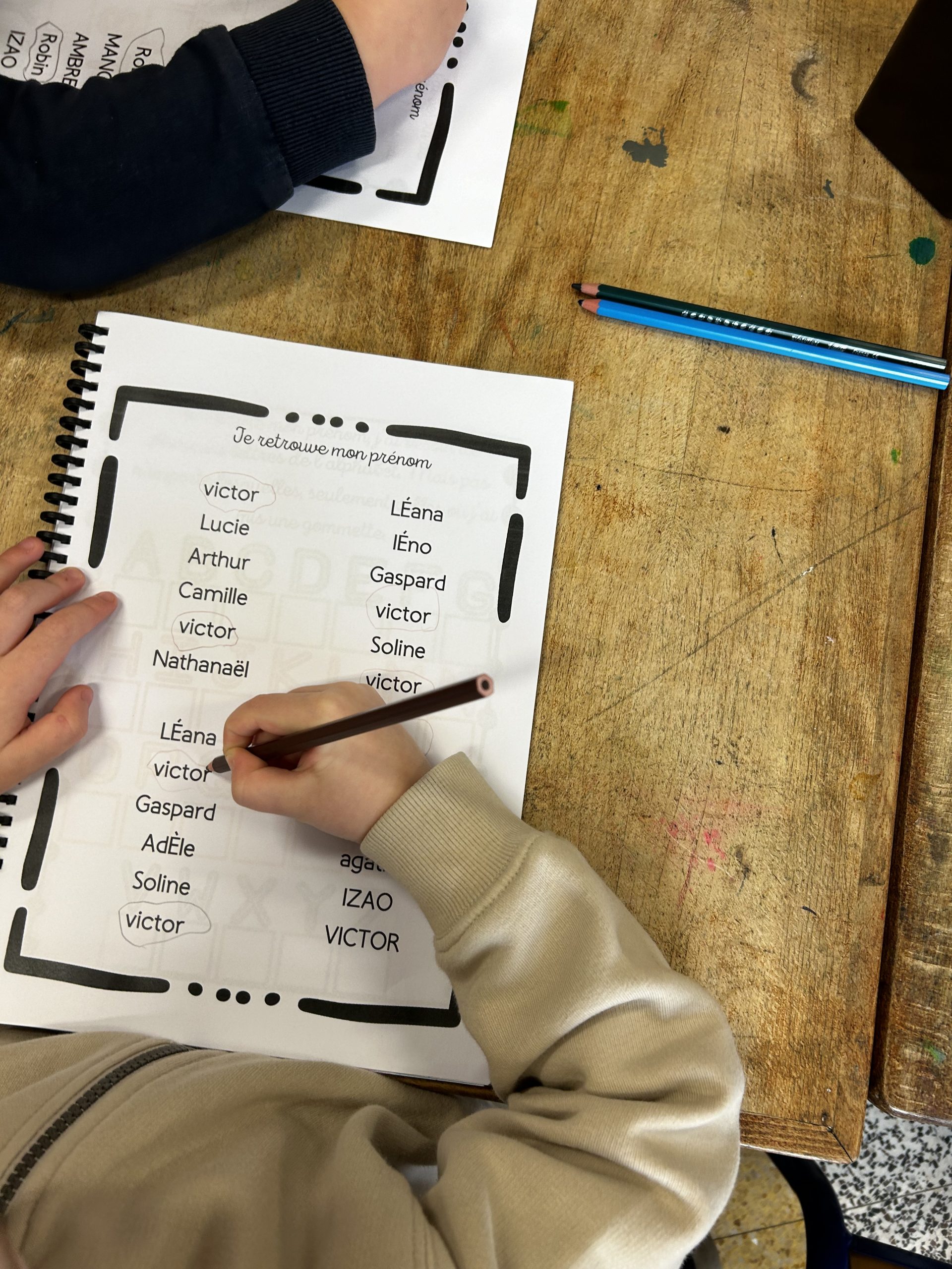 Le cahier du prénom – 1institalastation